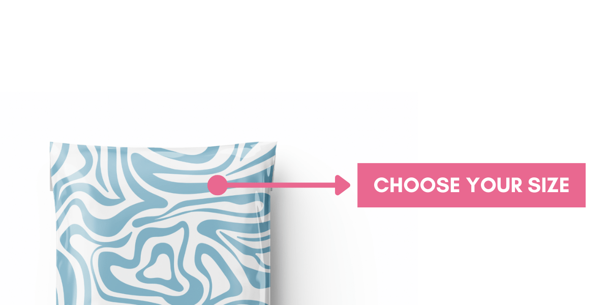 6x9 Groovy Blue Poly Mailer – Small Business Sply Co